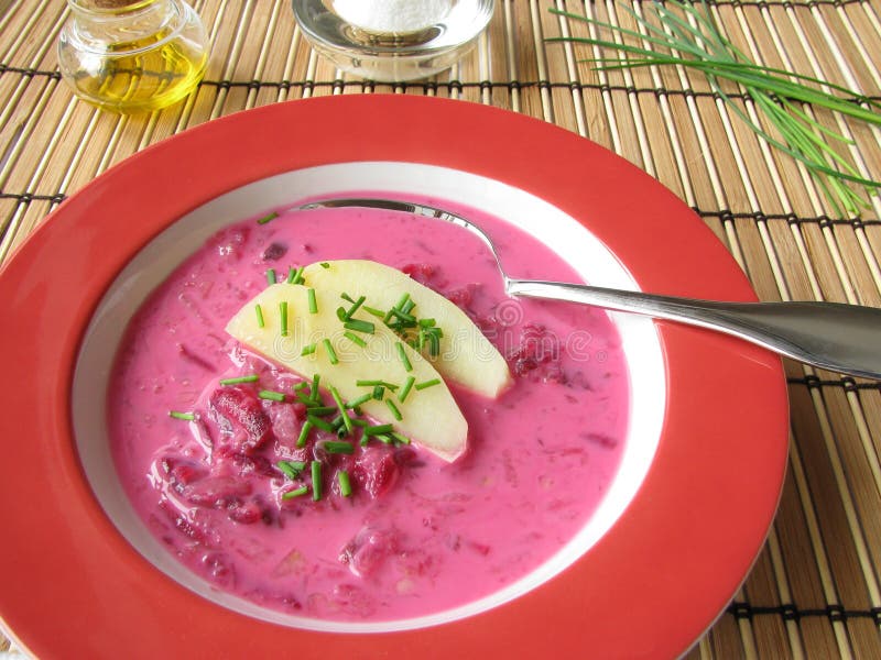 Cold Beetroot Soup stock photo. Image of beetroot, cold - 16077726