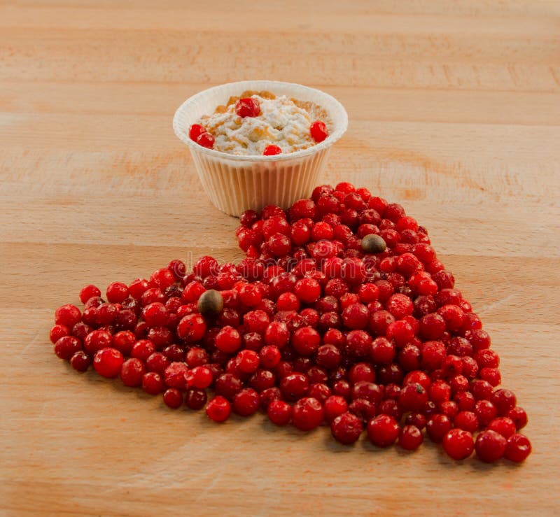 Cold berry heart stock image. Image of cowberry, cold - 47778029