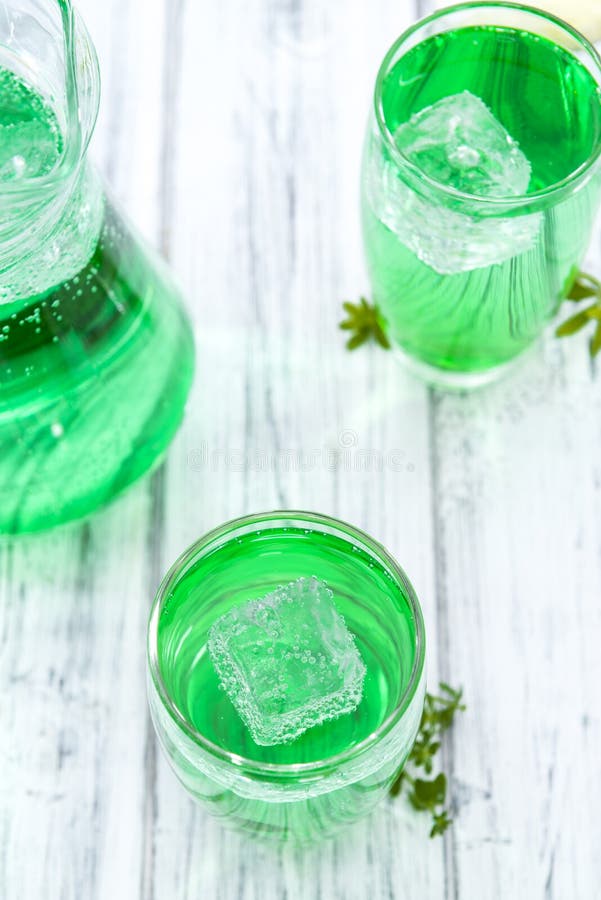 Cold Beverage with Woodruff Taste Stock Image - Image of aroma, flavor ...
