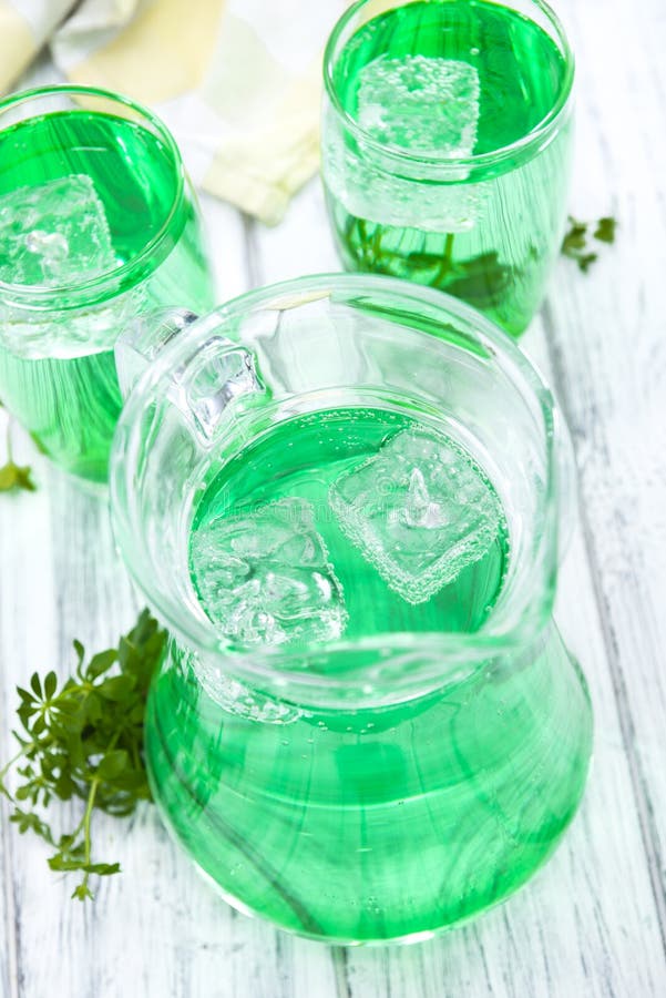 Cold Beverage with Woodruff Taste Stock Image - Image of season ...