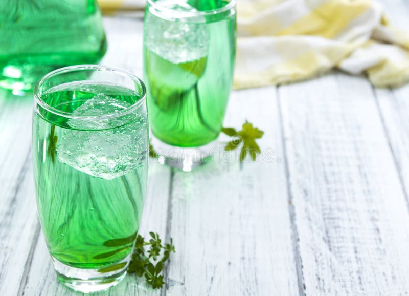 Cold Beverage with Woodruff Taste Stock Photo - Image of flavor, season ...