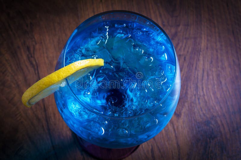 Cold blue cocktail stock image. Image of fresh, background - 177308139