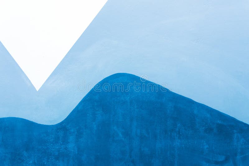 Cold Blue Cool Shade Tint Abstract View Colors Wall Design Rock ...