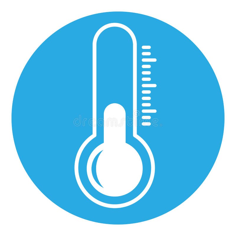 Cold Blue Thermometer with Scale, Vector Illustration Stock Vector ...