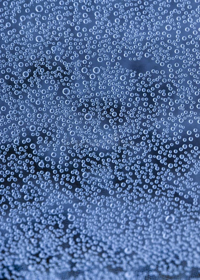 Cold Blue Water Bubbles As Background Stock Image - Image of water ...