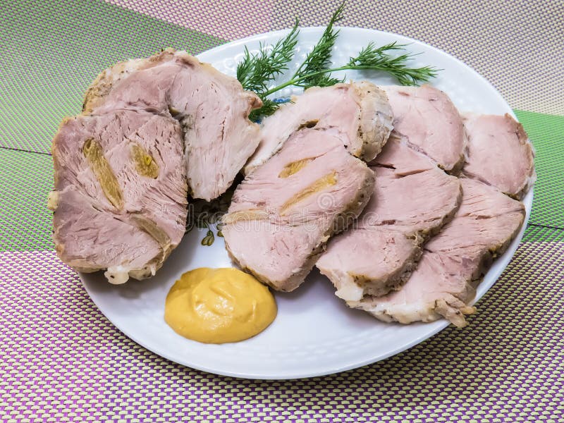 Boiled pork blood cube stock image. Image of snack, nobody - 141028485