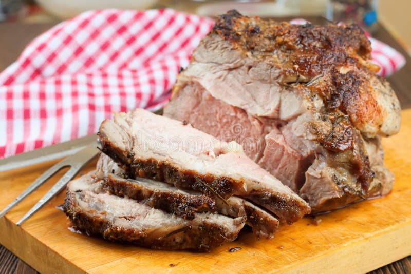 Cold boiled pork stock image. Image of juicy, marbling - 70849329