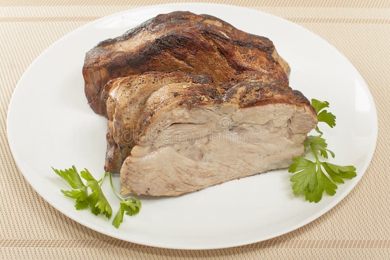 Cold boiled pork stock image. Image of meat, pork, roast - 31443529
