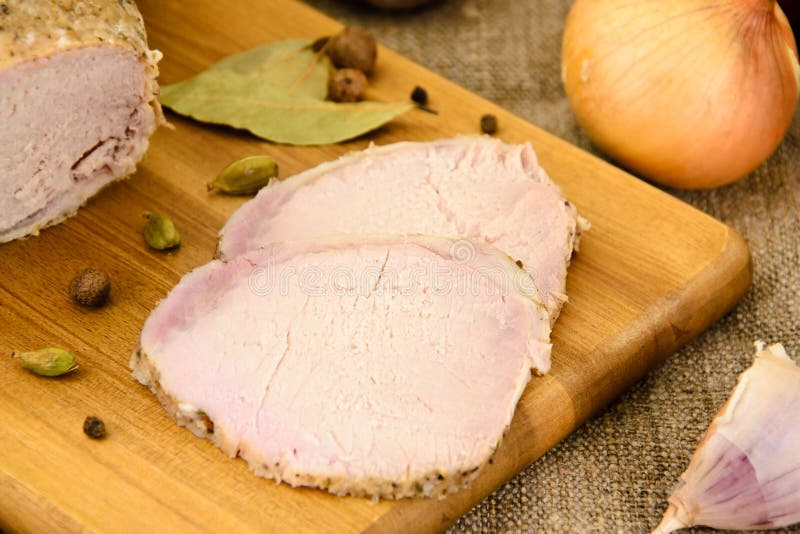 Cold Boiled Pork with Spice Stock Photo - Image of appetizer, dinner ...
