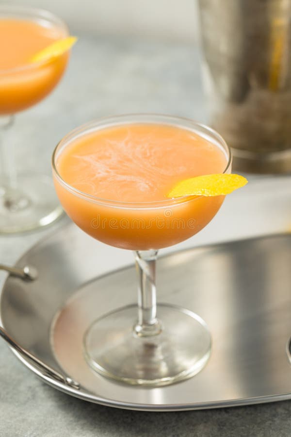 Cold Boozy Japanese Cocktail with Lemon Stock Photo - Image of ...