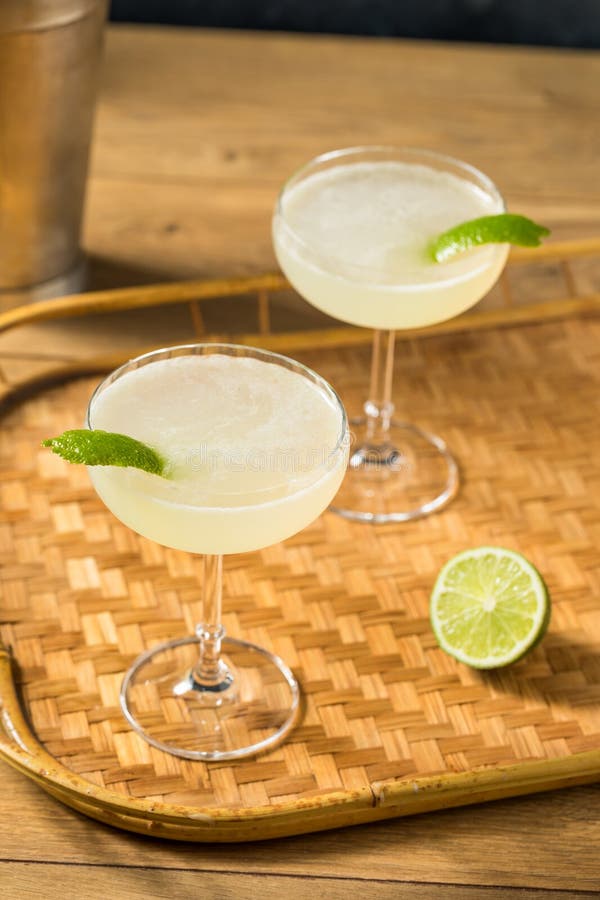 Cold Boozy LIme Daquiri Cocktail Stock Photo - Image of liquor ...