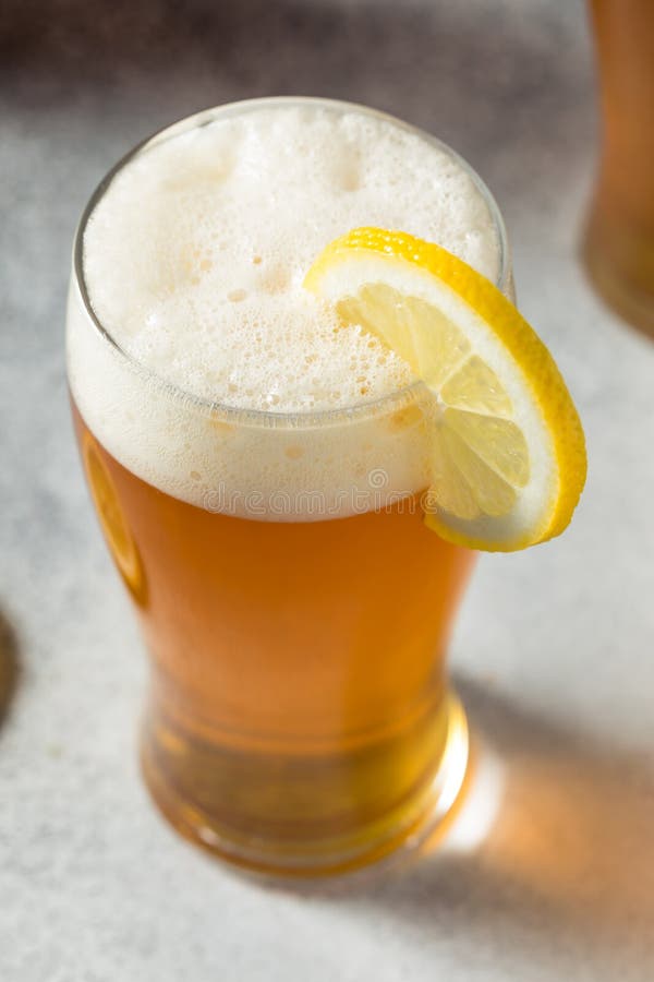 Cold Boozy Refreshing Lemon Beer Shandy Stock Image - Image of brew ...