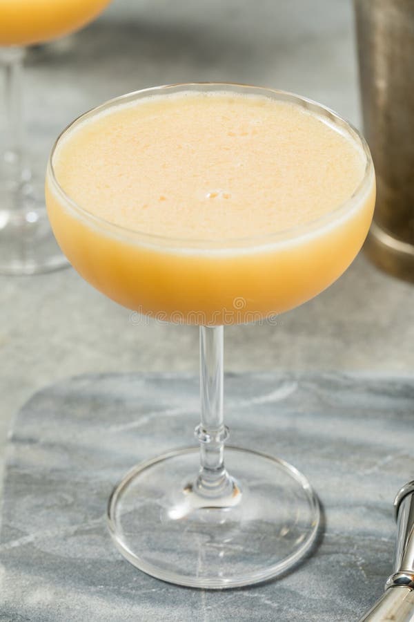 Cold Boozy Refreshing Whiskey Daisy Cocktail Stock Image - Image of ...