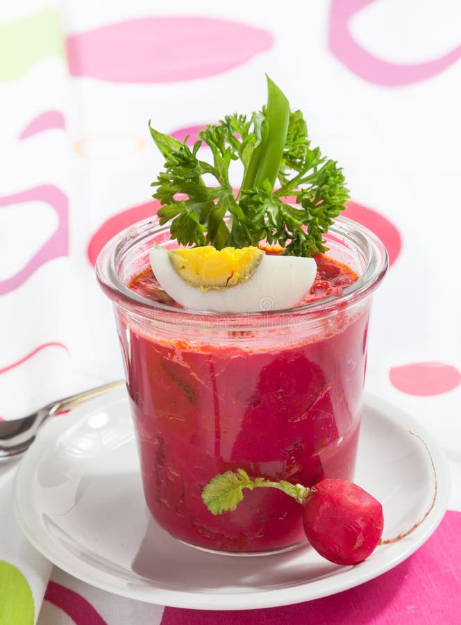 Cold Borsch Soup stock image. Image of culture, refreshment - 25952331