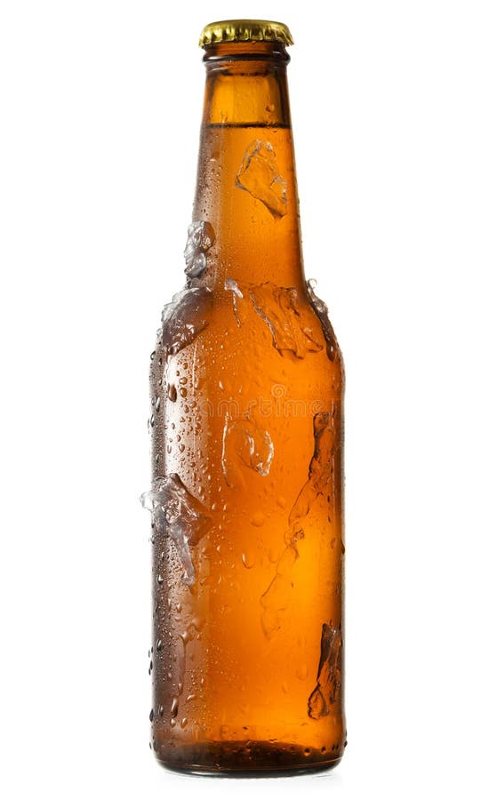Cold bottle of beer Photo stock photo. Image of transparent - 190149544