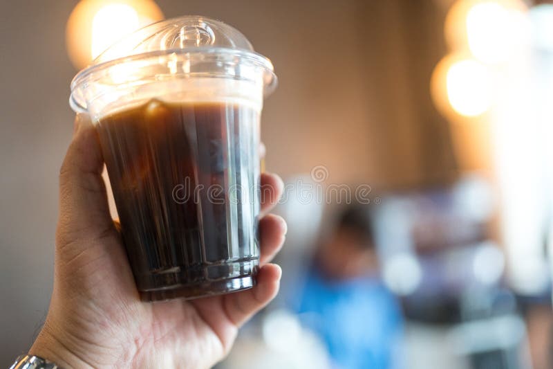 Cold Brew Coffee Drinks Blurred Cafe Background Stock Photos - Free ...