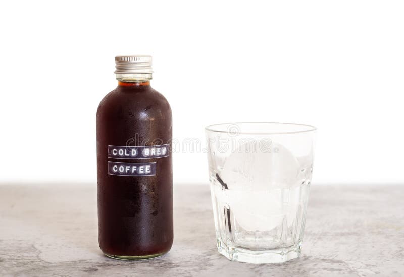 Cold Brew Coffee in a Glass Bottle Stock Image - Image of aroma ...