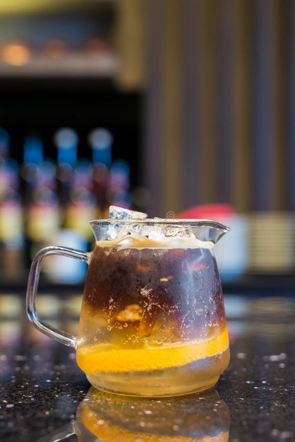 Cold brew coffee stock photo. Image of liquid, cream - 100295846