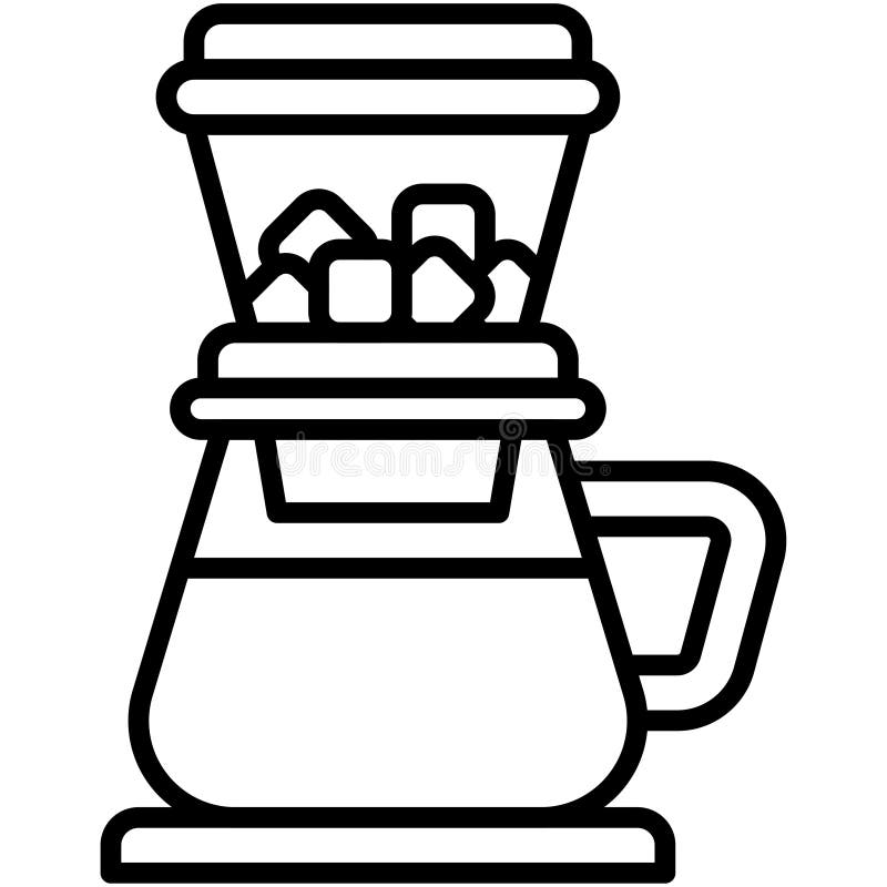 Cold Brew Coffee Icon, Coffee Shop Related Vector Stock Vector ...