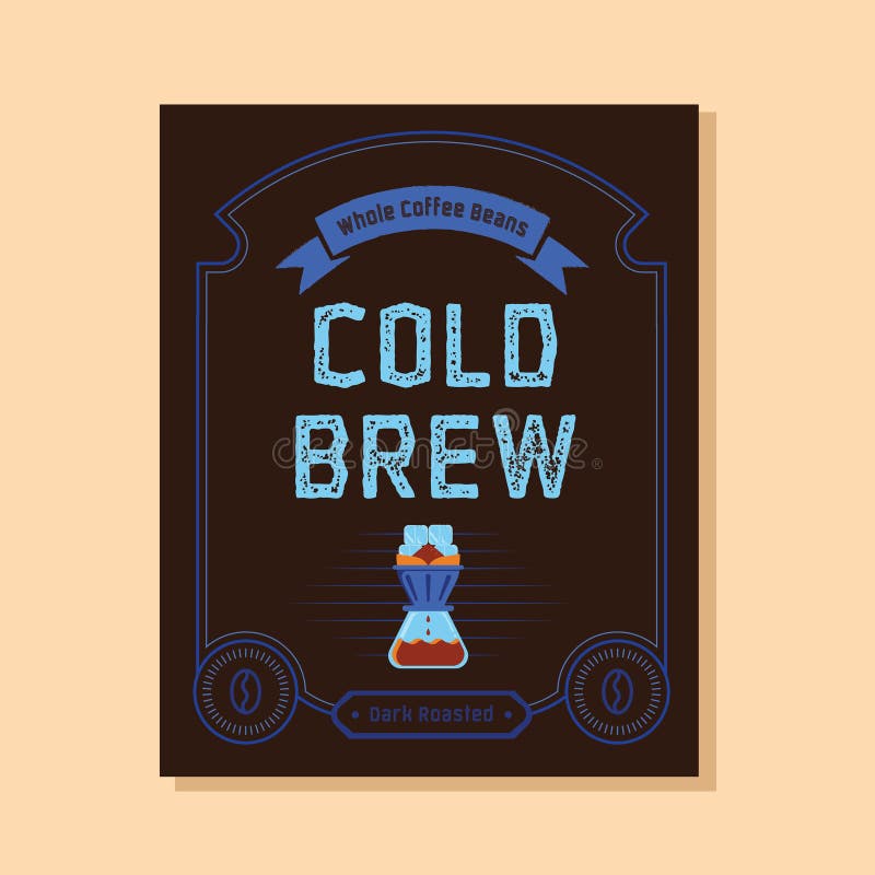 Cold Brew Coffee Label Stock Illustrations – 150 Cold Brew Coffee Label ...