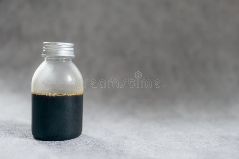 Cold Brew Coffee in a Plastic Bottle for Take Away Stock Photo - Image ...