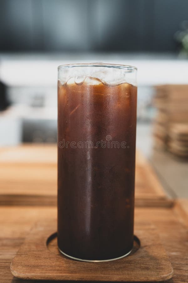 Cold Brew Coffee in Tall Glass. Beverage Drink Refreshment Cold Cool ...