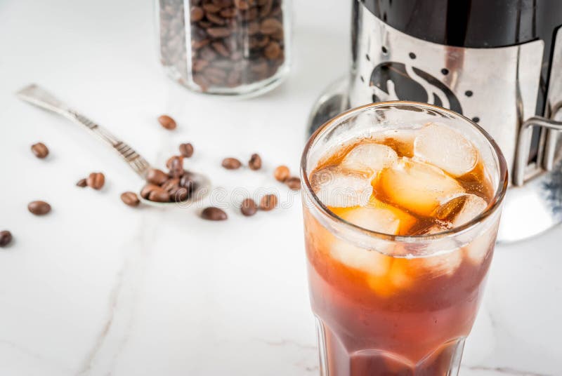 Cold brew iced coffee stock photo. Image of concentrate - 98596364
