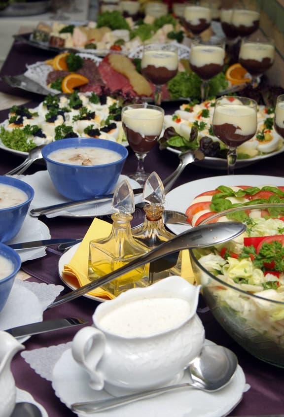 Cold buffet stock photo. Image of table, platter, platters - 11364670