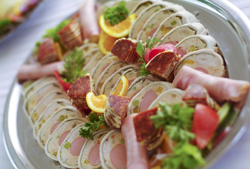 Cold Buffet stock image. Image of meeting, lettuce, cheese - 15350827