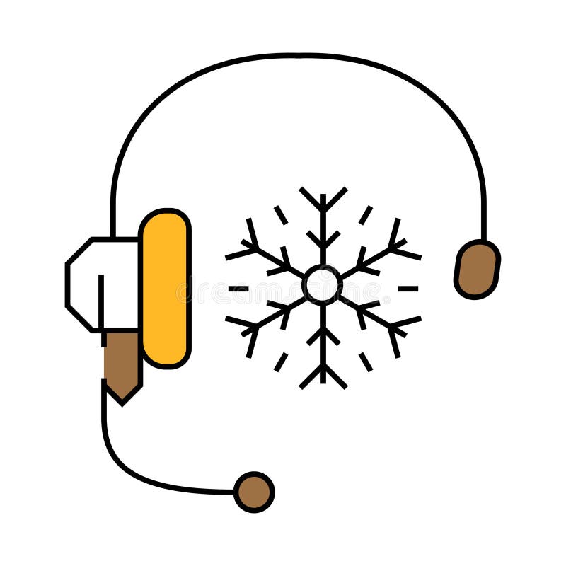 Cold Calling Icon Color Illustration Stock Illustration - Illustration ...