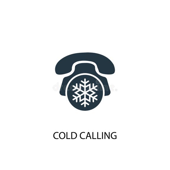 Cold Calling Icon. Simple Element Stock Vector - Illustration of ...