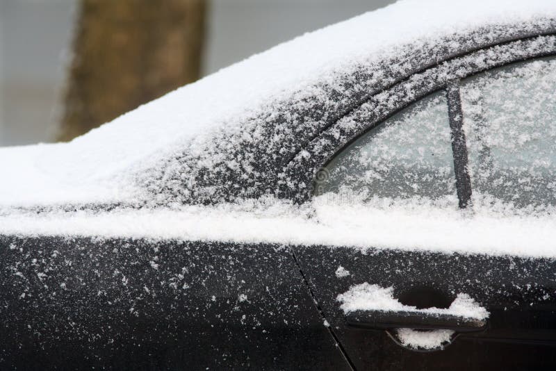 Cold car stock image. Image of rear, winter, frozen, business - 53784495