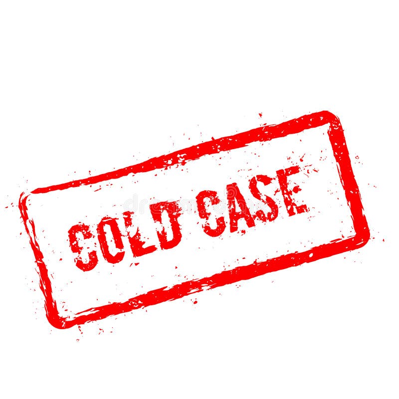 Cold Case Red Rubber Stamp Isolated on White. Stock Vector ...
