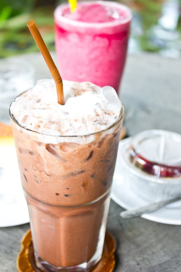 Cold chocolate stock image. Image of beverage, cocoa - 21888897