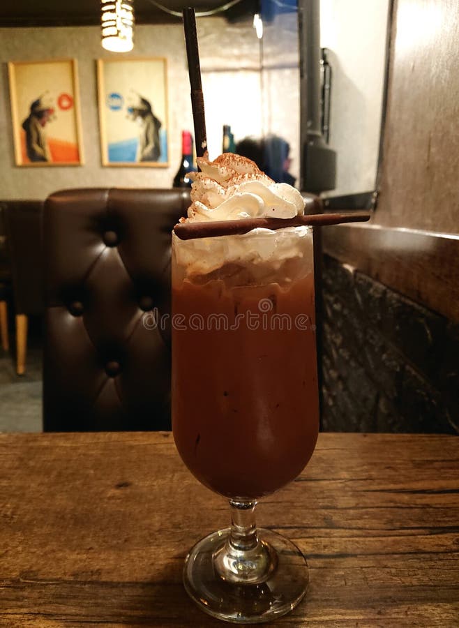 Cold Chocolate Beverage editorial photo. Image of chocolate - 176158511