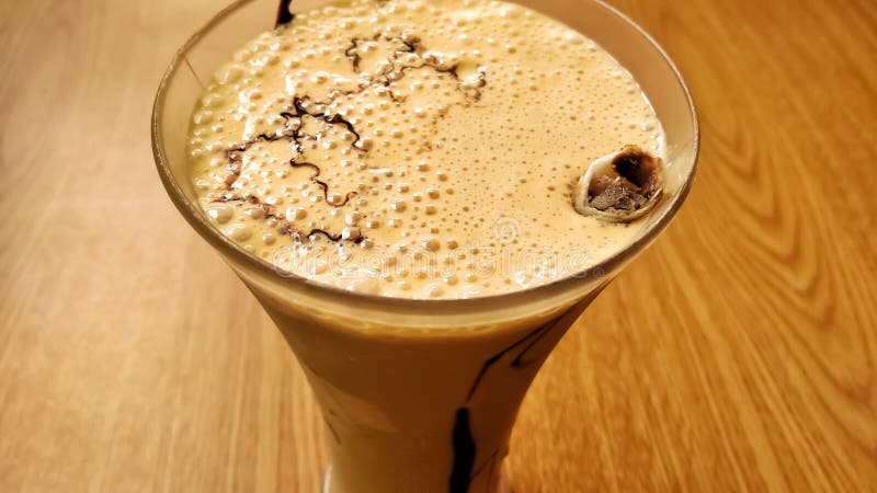 Cold chocolate coffee stock image. Image of iced, cold - 164353493