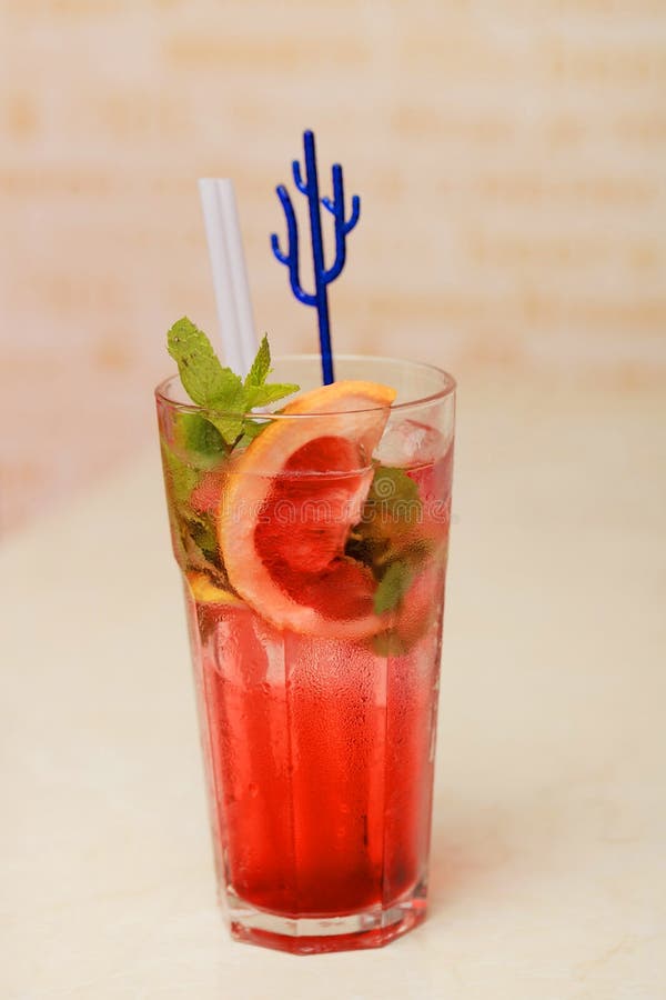 Cold cocktail on table stock photo. Image of restaurant - 78591896