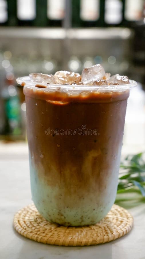 Cold Coco Drink with Ice Delicious Stock Image - Image of food ...
