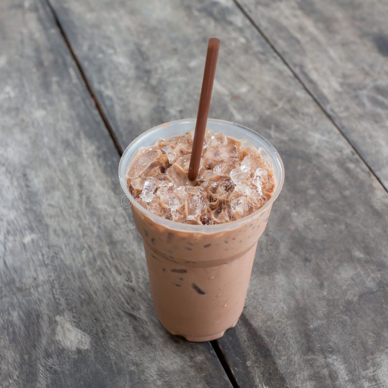 Cold coffee drink with ice stock photo. Image of fall - 51024630