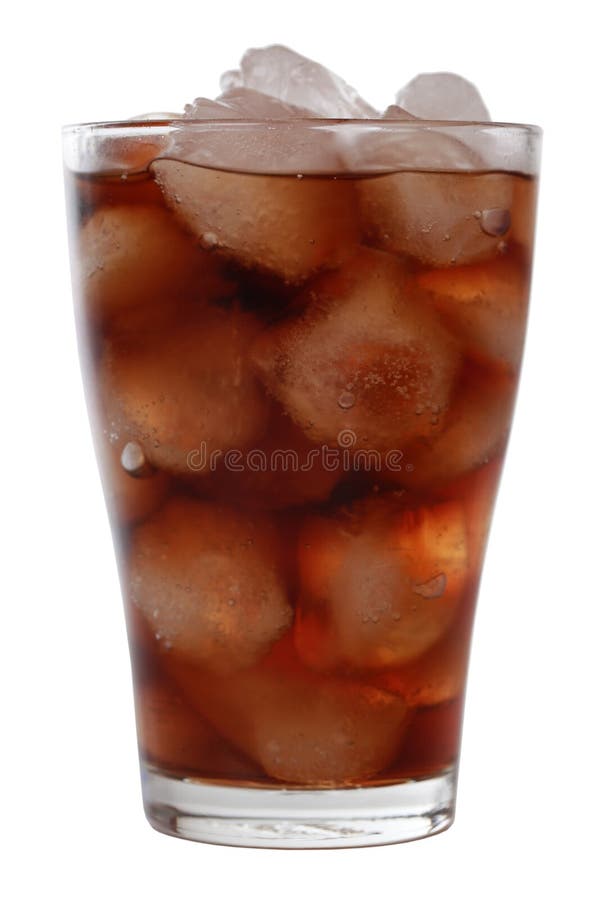 Cold Cola And Lemonade In Cans On Ice Cubes Stock Photo - Image of ...