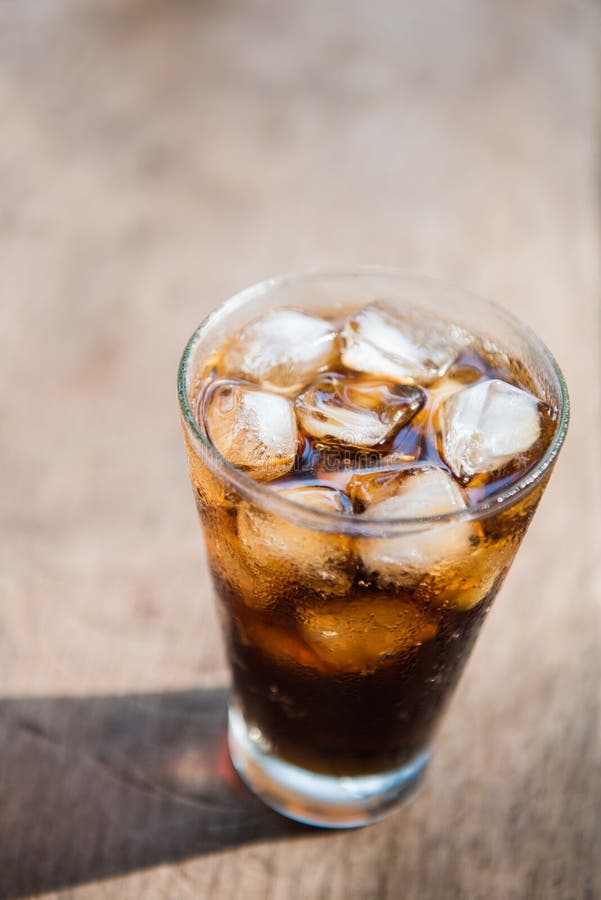 Cold Cola Most Popular Sparking Water Stock Image - Image of sugar ...