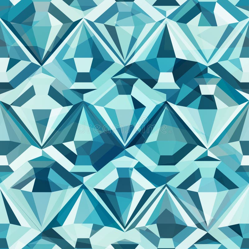 Diamond Pattern of Colored Brilliant Triangles Stock Illustration ...