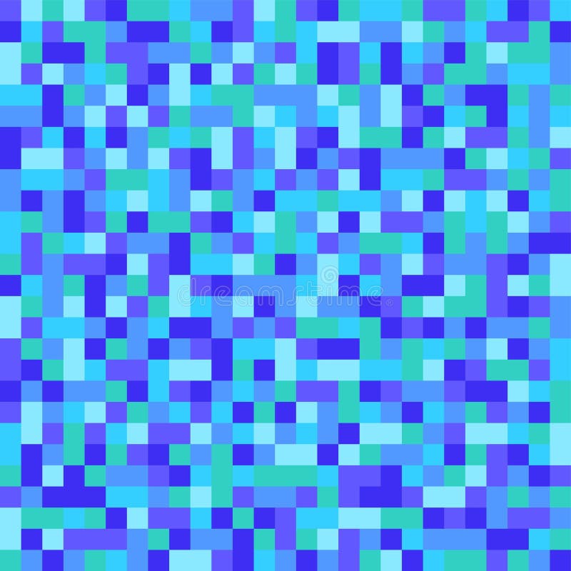 Cold Color Pixel Pattern or Background in Pixel Art Stock Vector ...