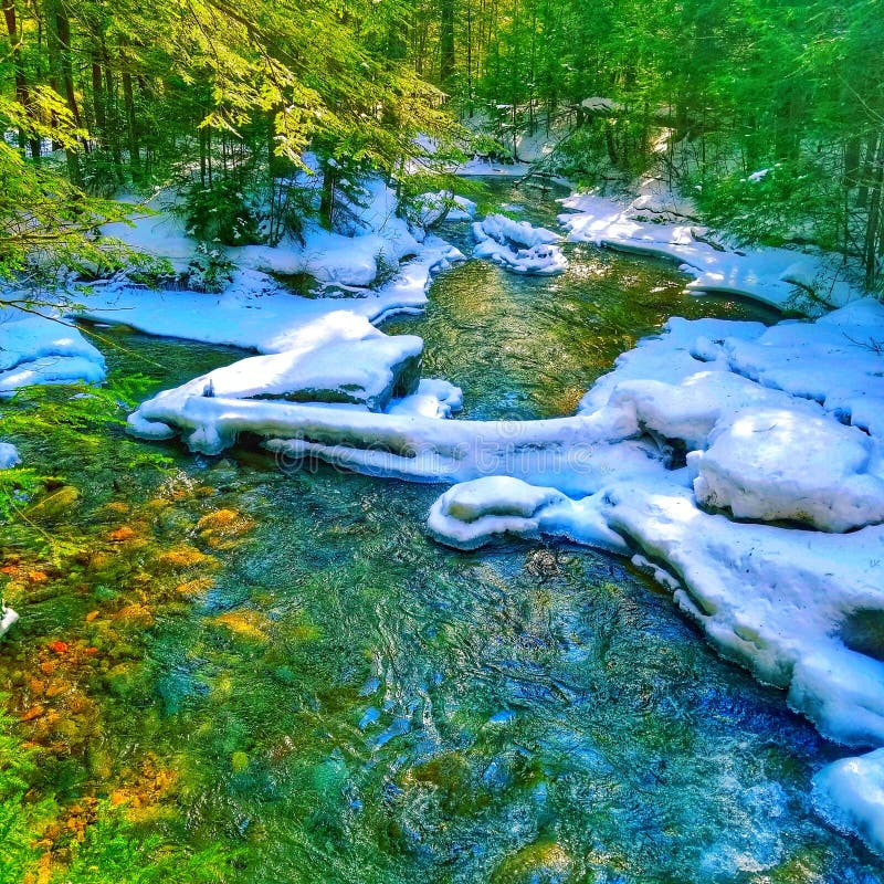 Perfect peace stock photo. Image of cold, flume, gorge - 121497486