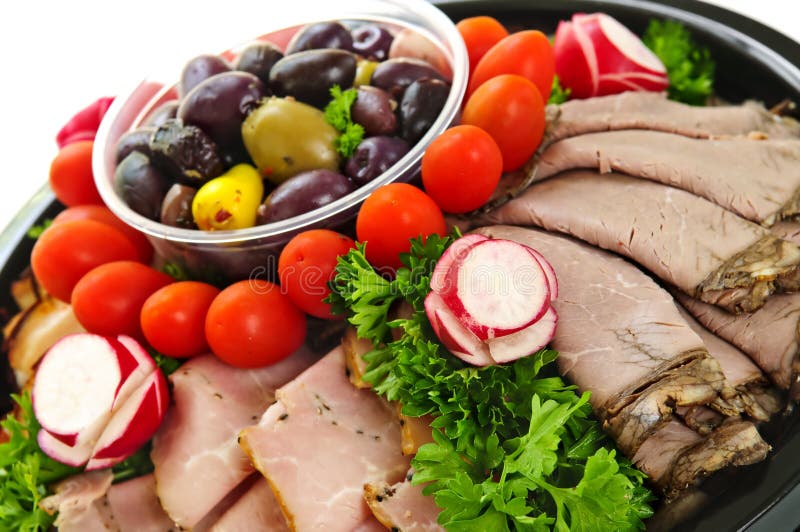 Cold meat platter stock image. Image of party, fresh - 13022549