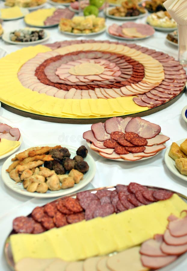 Cold Cut Platters in Restaurant Stock Image - Image of foodstuff ...