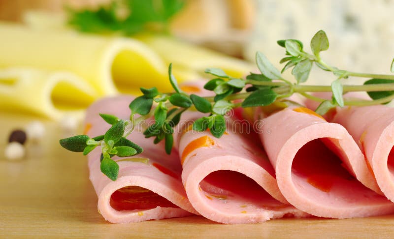 Cold Cut Slices stock image. Image of wooden, wood, breakfast - 17643147