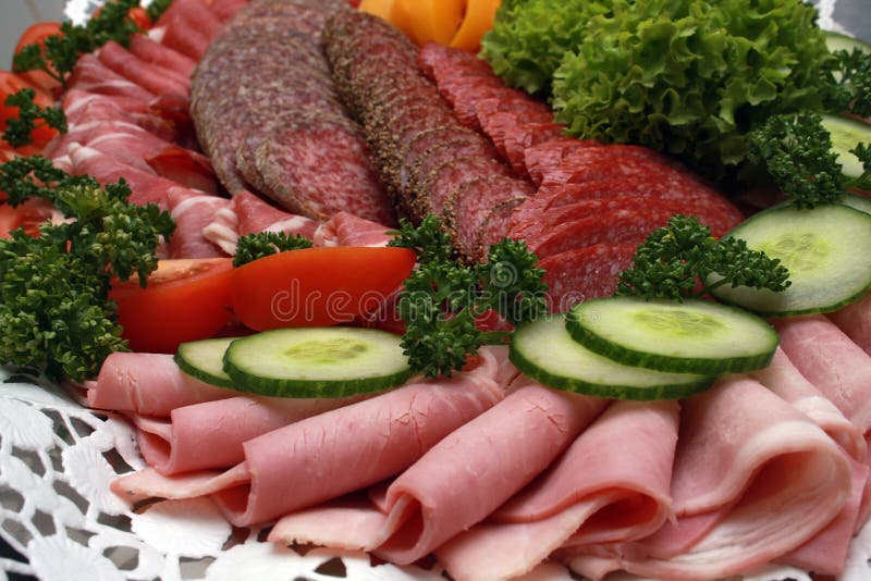 Cold cuts stock photo. Image of eating, buffet, sausage - 15686374