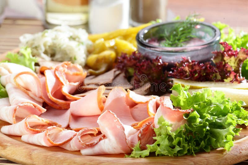 Cold cuts stock image. Image of barbecue, pepper, lunch - 23195513