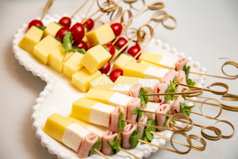 Cold Cuts Arranged on the Buffet Table. Stock Image - Image of cooked ...